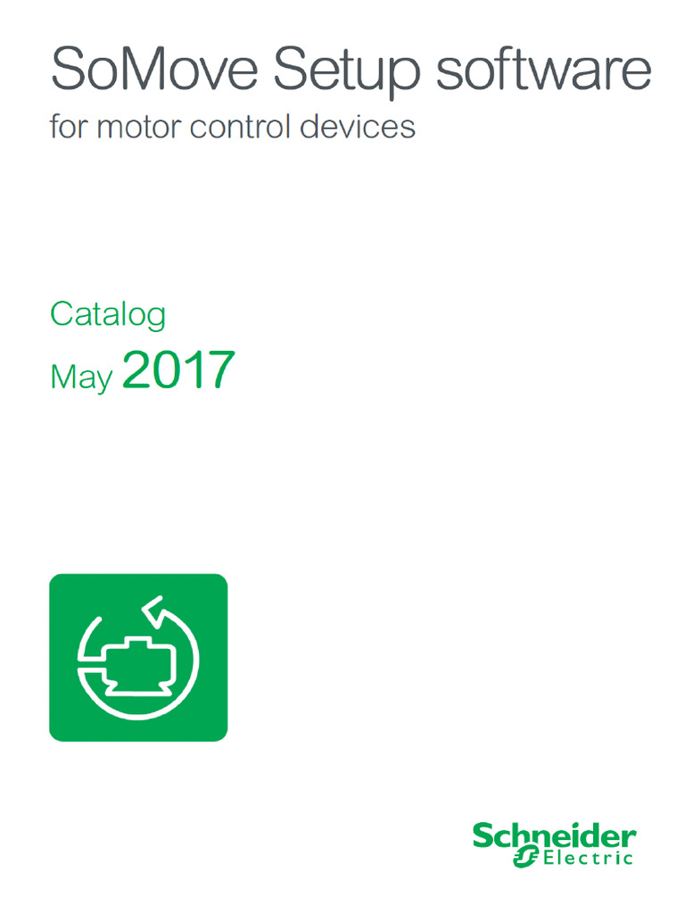 Catalog SoMove Setup Software For Motor Control Device | PDF