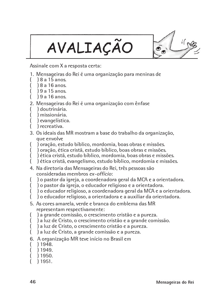 Atividades e Ideais das Mensageiras do Rei | PDF | Missão cristã