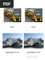 Transport Vocabulary Word Wall | PDF