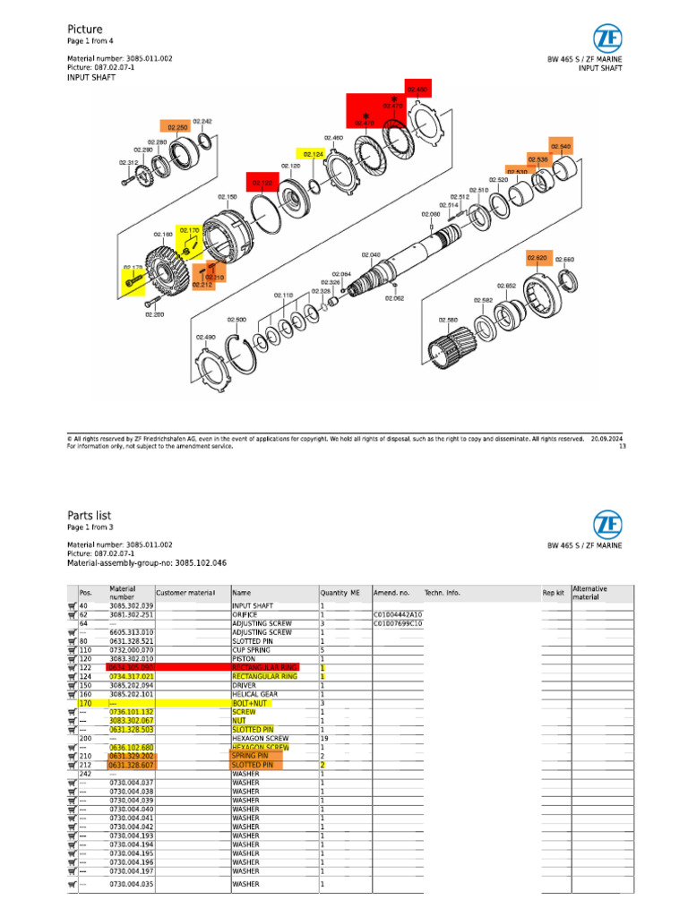 GearBox Material List v2 | PDF