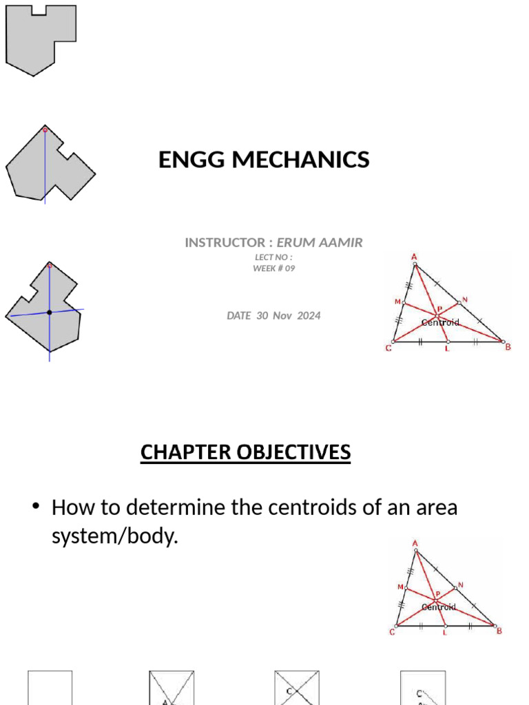 WK 9 - Centroids of Composite Shapes | PDF | Quantity | Physical Quantities
