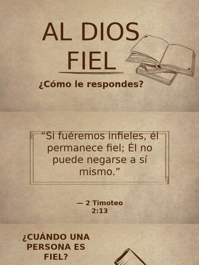 Al Dios Fiel | PDF