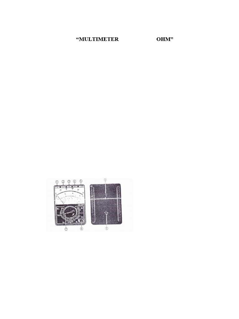 Panduan Multimeter dan Hukum Ohm | PDF