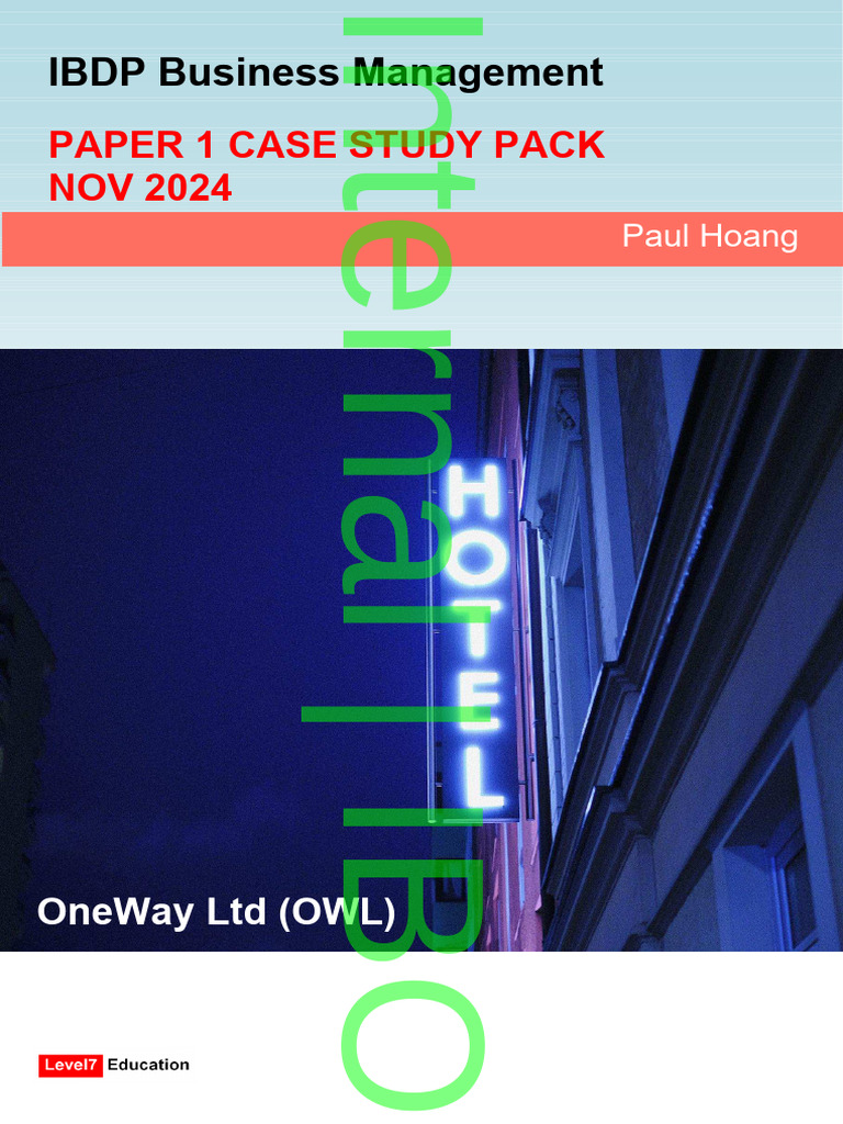 Case Study Pack | PDF | Employment | Hotel