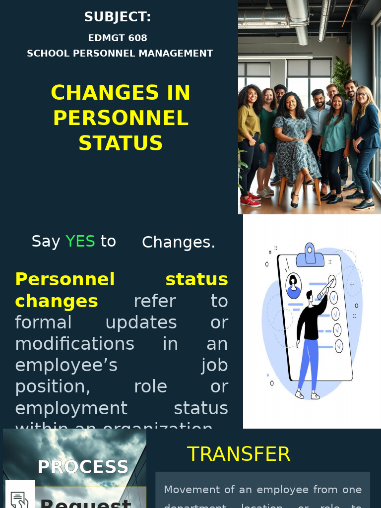 Personnel Status Changes | PDF | Business