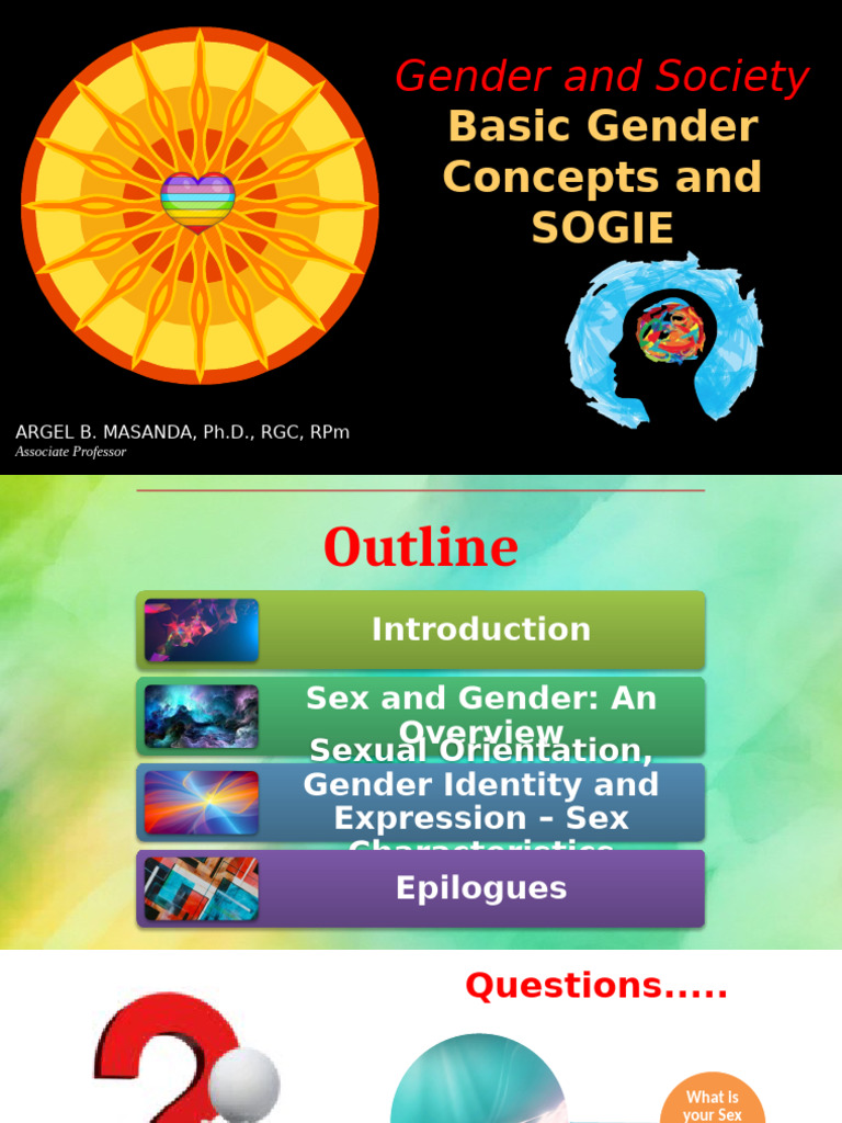 Basic Gender Concepts and SOGIE | PDF | Gender | Gender Studies