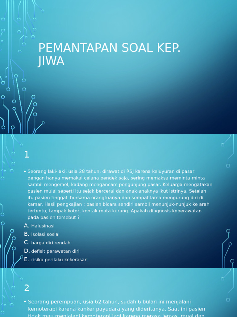 Pemantapan Soal Kep. Jiwa | PDF