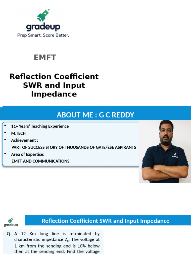 10.reflection Coefficient SWR and Input Impedance | PDF | Electrical ...