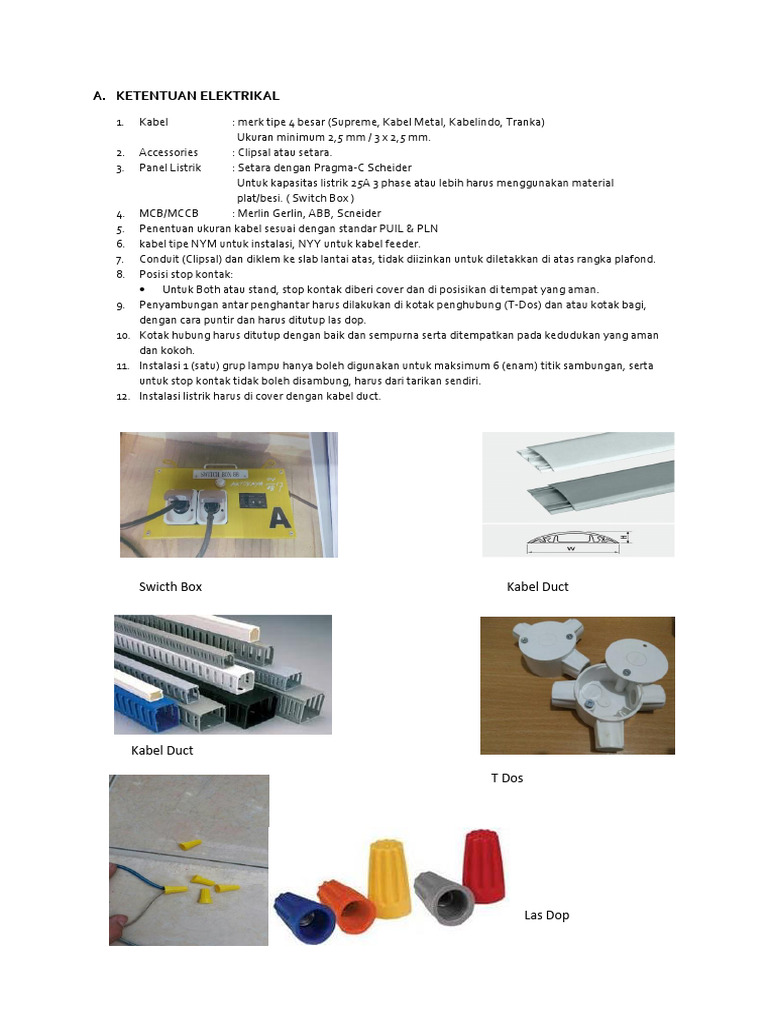Ketentuan Elektrikal | PDF