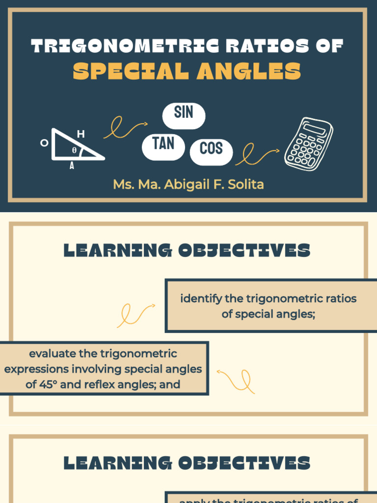 45 Triginometric Ratios of Special Angles Students | PDF | Trigonometry ...