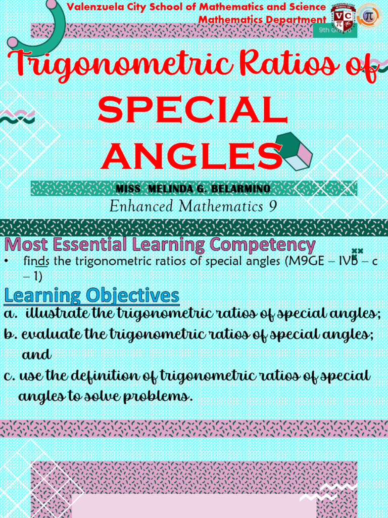 2TRIGONOMETRIC-RATIOS-OF-SPECIAL-ANGLES-STUDENTS-COPY | PDF ...