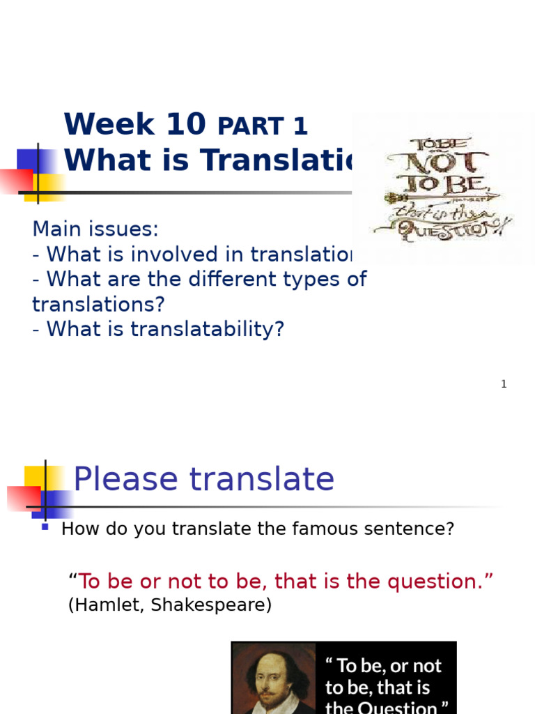 Week 10-Translatability v3 | PDF | Translations | Semantics