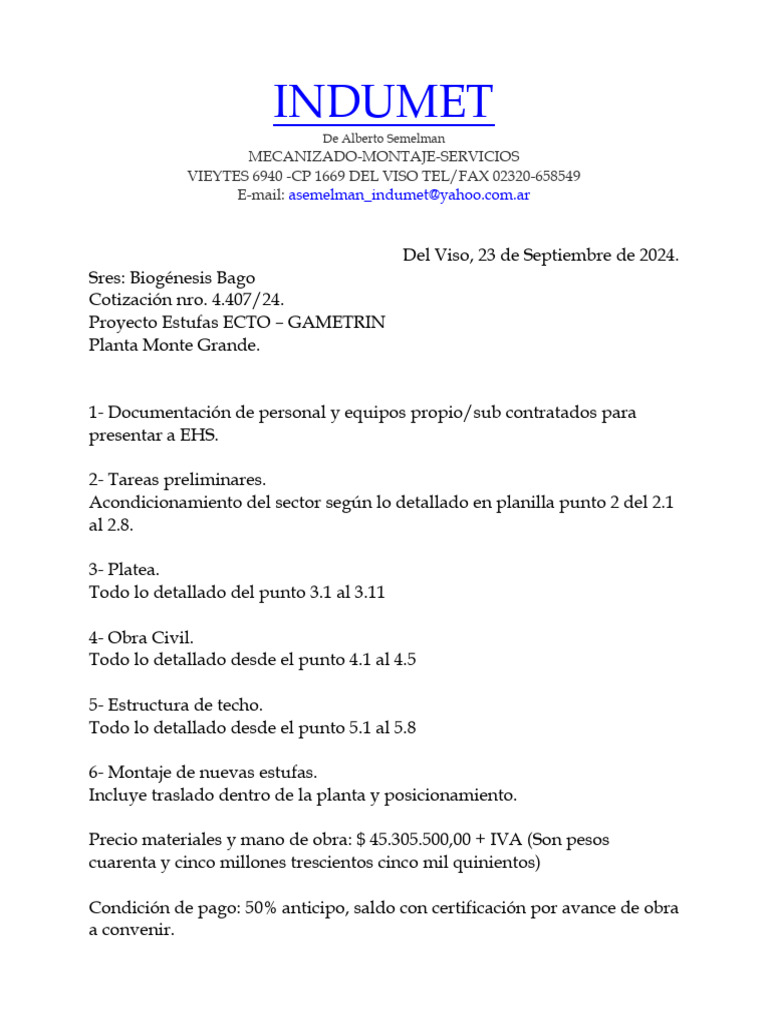 Platea Nuevas Estufas | PDF