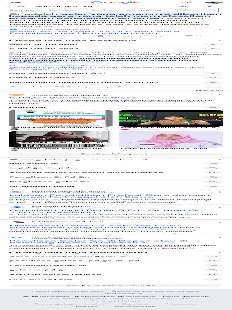 SPD GR Artinya - Penelusuran Google | PDF