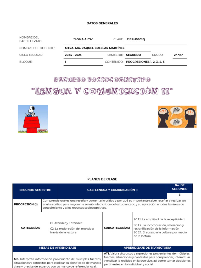 Bi - Lengua y Comunicación II - Recurso Sociocognitivo - p1-p2-p3-p4-p5 - Sem b - 24-25 - Mrcm ...