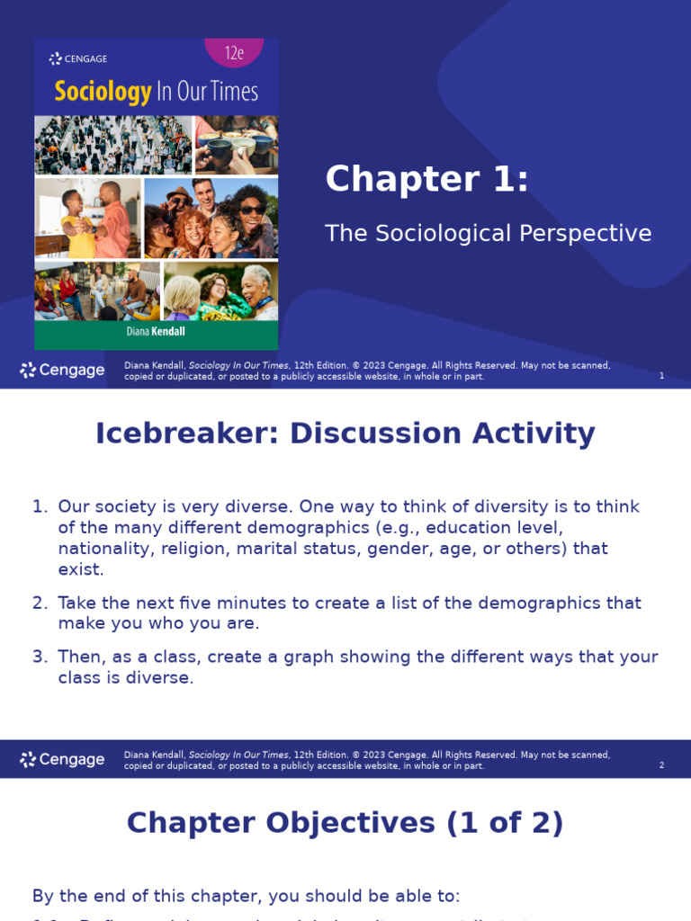 Kendall_SocTimesFull_12e_PPT_CH01 (1) | PDF | Sociology | Positivism