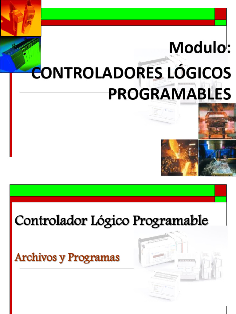 5 - Archivos y Programas | PDF | Controlador lógico programable | Arquitectura de Computadores