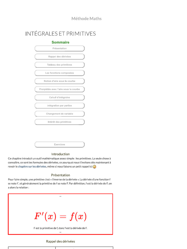 Cours Sur Les Integrales | PDF