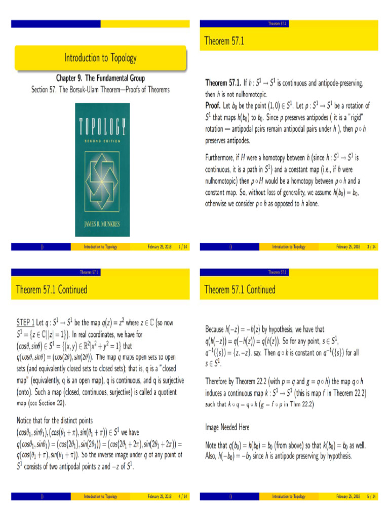 Proofs Munkres 57 Print | PDF