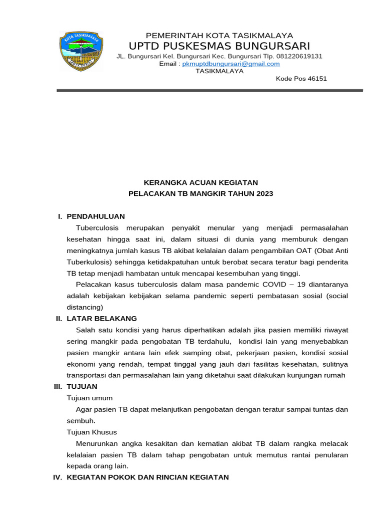 Pelacakan Pasien TB Mangkir 2023 | PDF