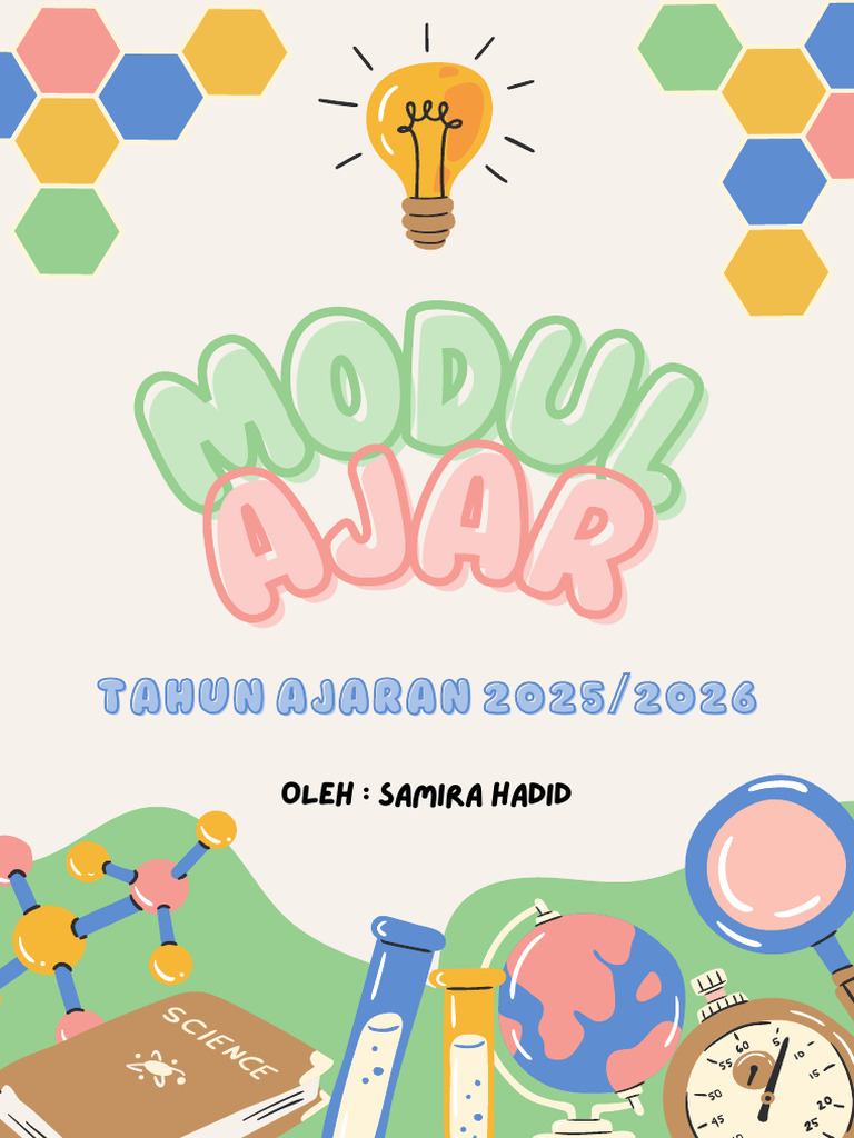 Warna Warni Ilustratif Lucu Imut Modul Ajar Dokumen A4 - 20250322 ...