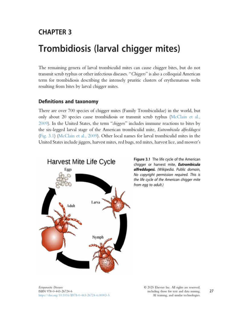 Chapter 3 - Trombidiosis Larval Chigger Mites - 2025 - Ectoparasitic ...