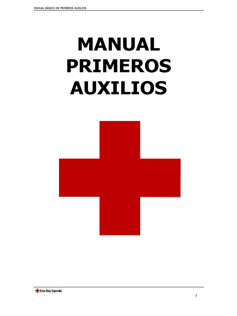 Manual Primeros Auxilios - Cruz Roja | PDF | Reanimación cardiopulmonar | Paro cardíaco