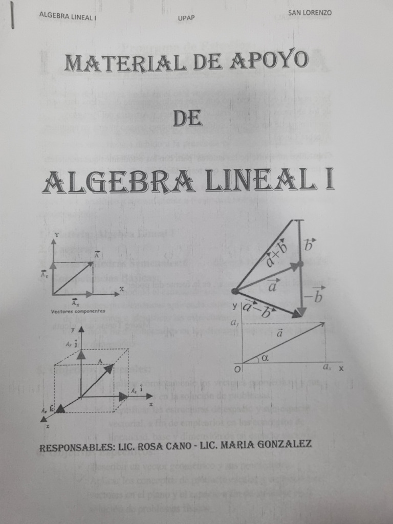 Algebra Lineal | PDF