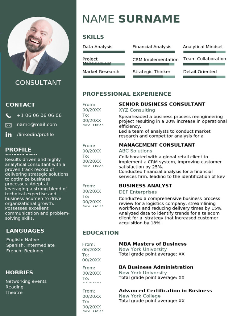 273 Consulting Resume Example | PDF | Résumé | Customer Relationship Management