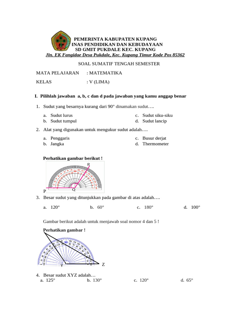 Soal STS 2 MTK 2025 | PDF