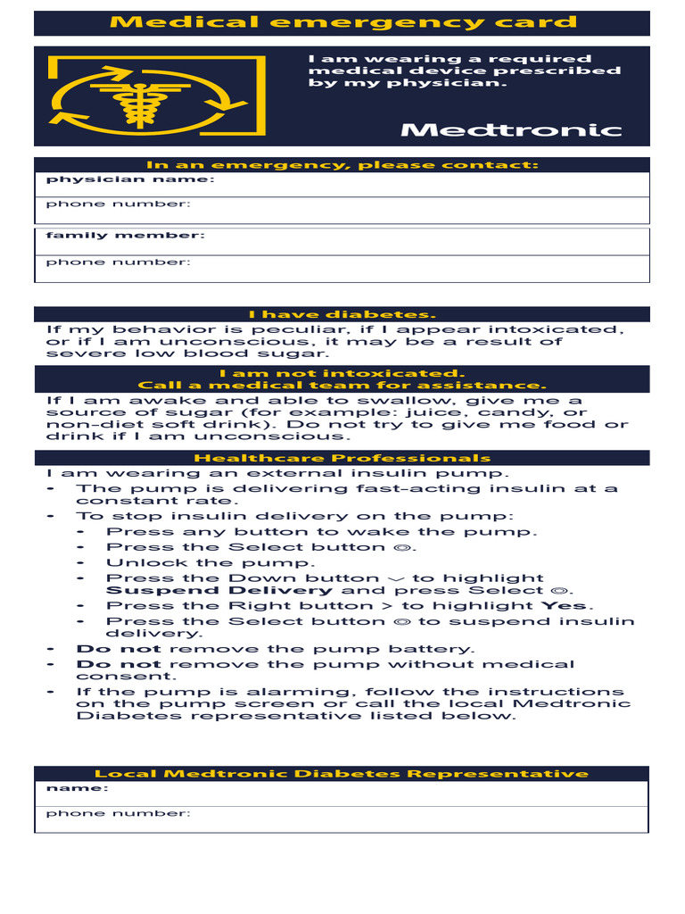Travel Emergency Card Series 600 & 700 | PDF
