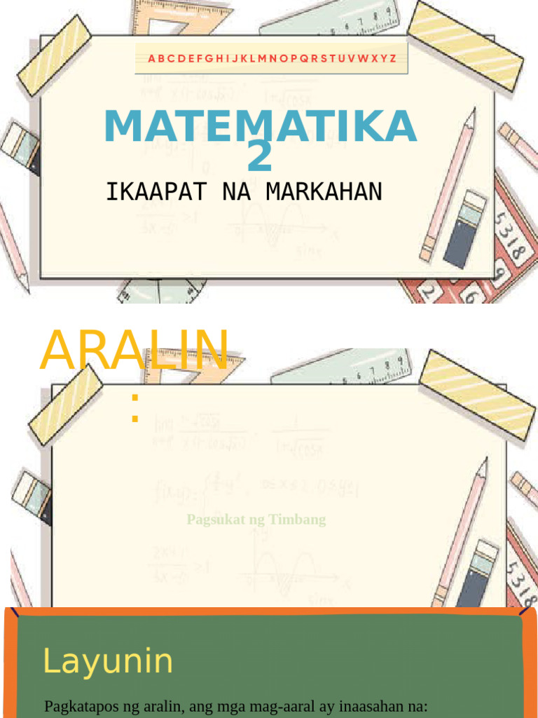 Math 4th Quarter Cot | PDF