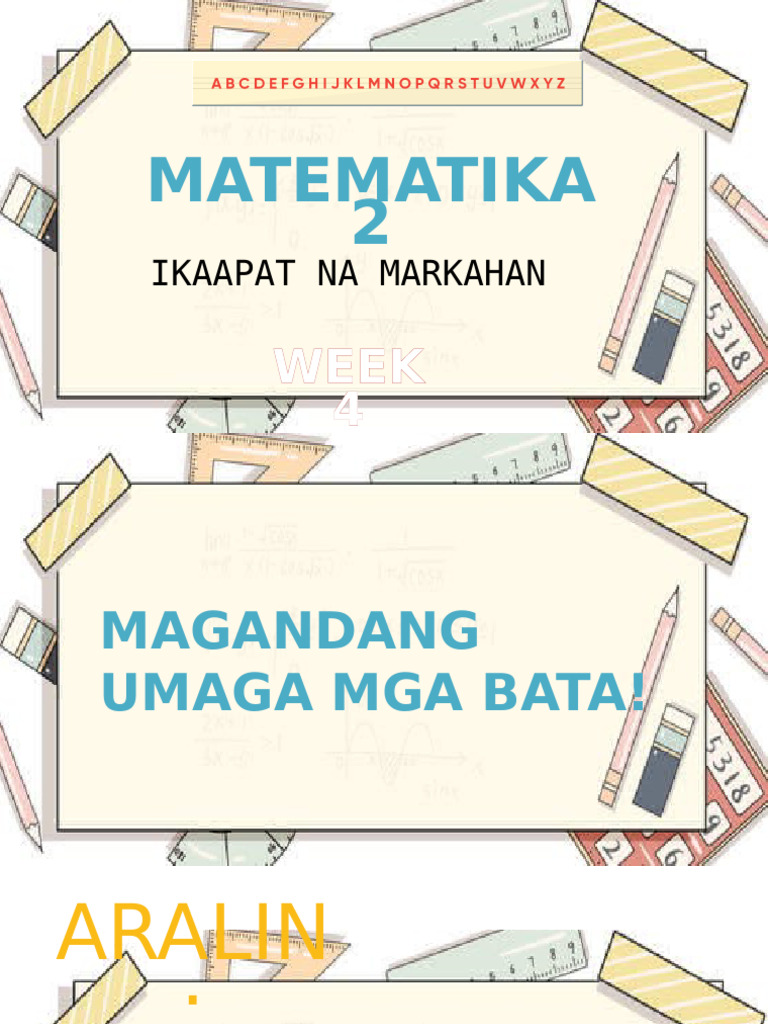 Math 4th Quarter Cot1 | PDF