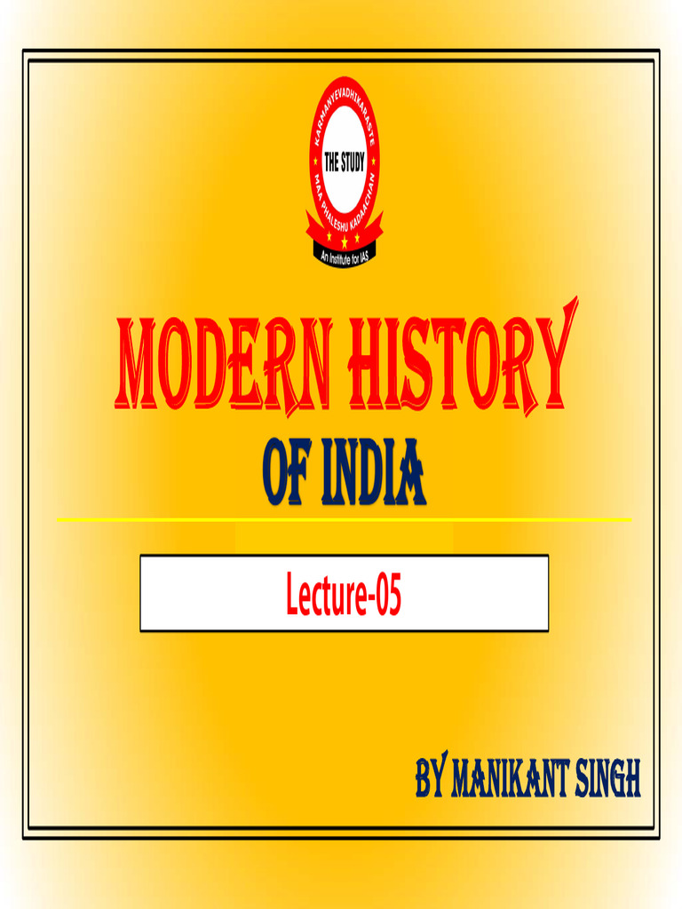 Lecture-05 Modern History (Eng) ) (Upload) | PDF | Kingdom Of Great ...