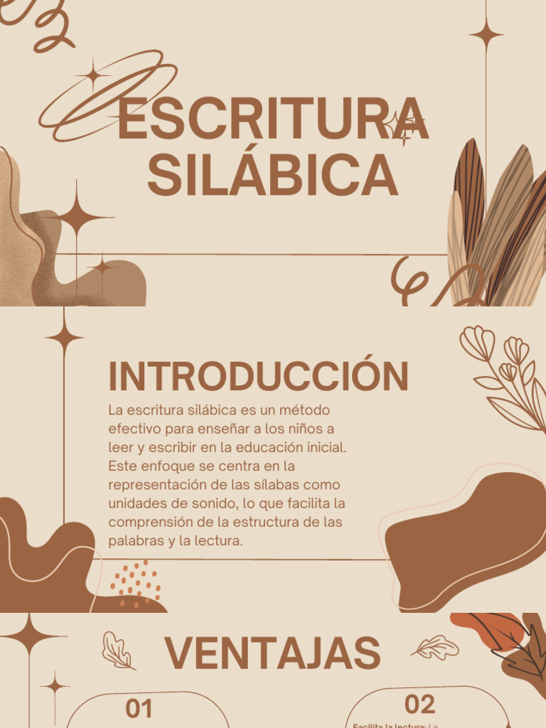 Escritura Silábica | PDF | Sílaba | Escritura