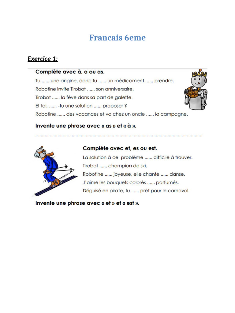 Francais 6eme | PDF
