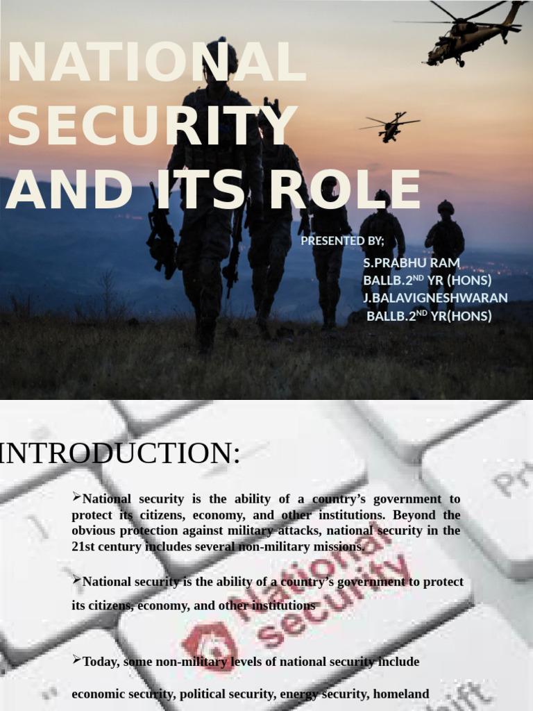 NATIONAL SECURITY PPT - PPSX | PDF | Computer Security | Security