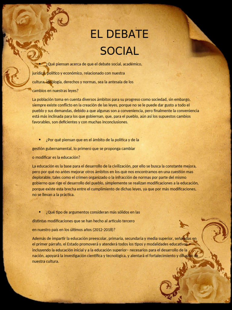 El Debate Social | PDF