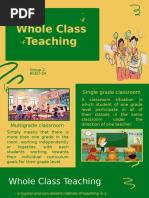LESSON 2 Whole Class Teaching | PDF | Teachers | Cognitive Psychology