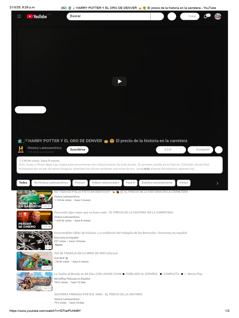 ??HARRY POTTER Y EL ORO DE DENVER ?? El Precio de La Historia en La ...