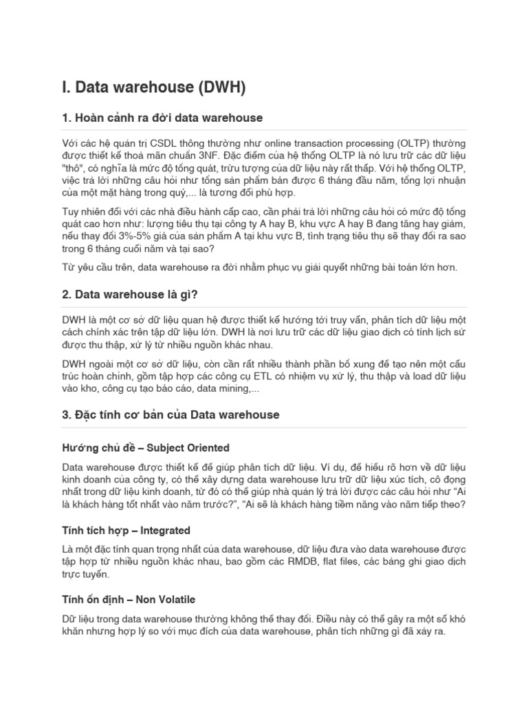 DataWarehouse Architechure | PDF