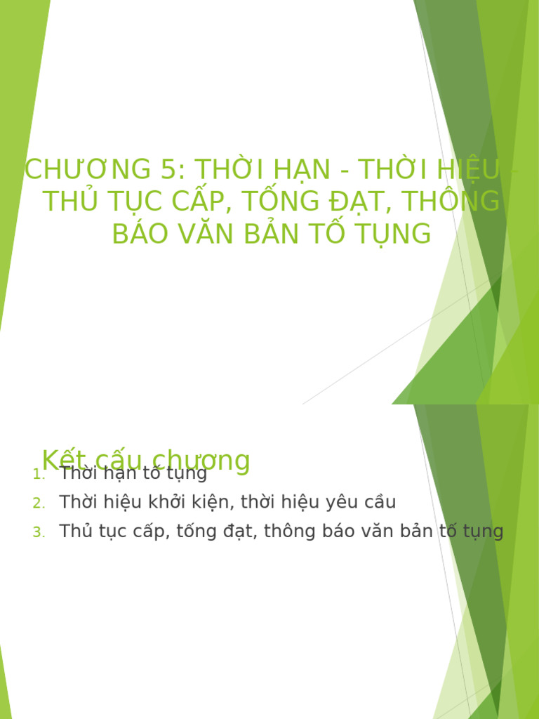 Chuong 5-Thoi Han-thoi Hieu-cap Tong Dat TBVBTT | PDF