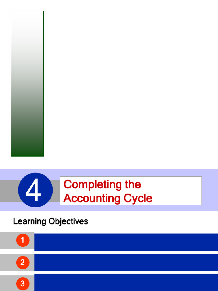 Chapter 4 Completing The Accounting Cycle | PDF | Equity (Finance) | Retained Earnings