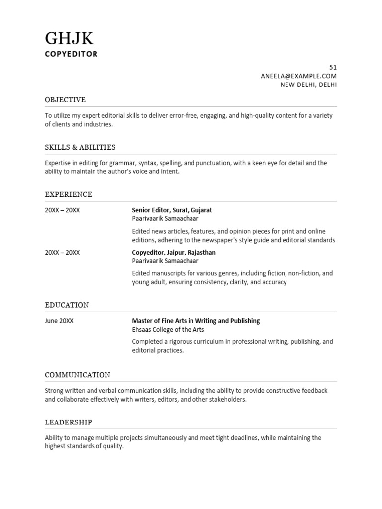 Resume New Patteran | PDF