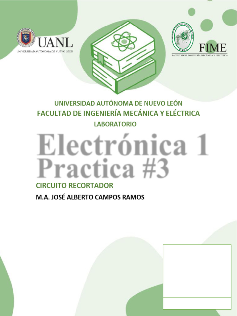 Practica 3 - Circuito Recortador M 1 | PDF | Red eléctrica | Diodo