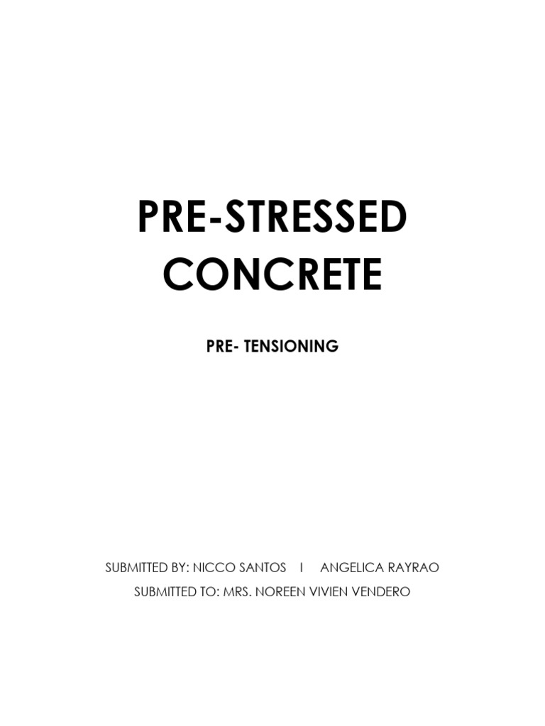 Pre-Tensioned Concrete Overview | PDF | Concrete | Prestressed Concrete