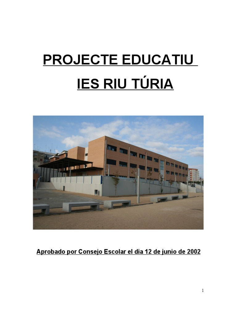 Projecte Educatiu | PDF | Maestros | Evaluación