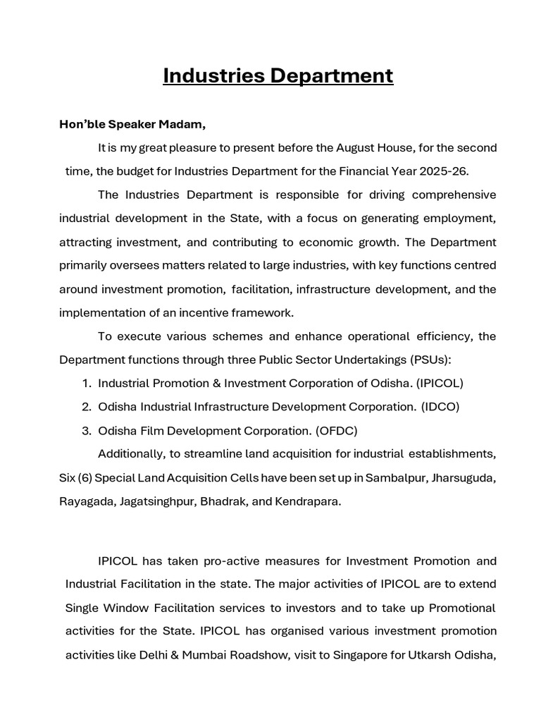 Budget Speech - 2025-26 Eng Official | PDF | Infrastructure | Economies