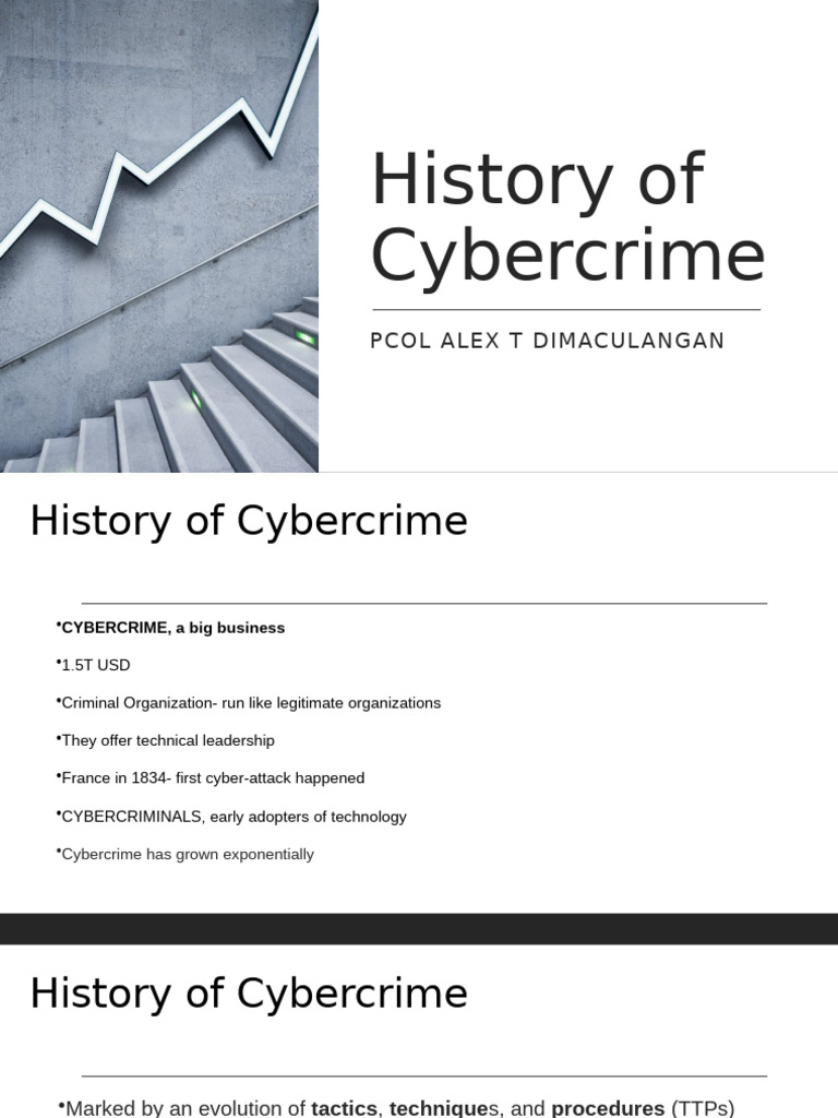 History of Cybercrime Final | PDF | Cybercrime | Information Security