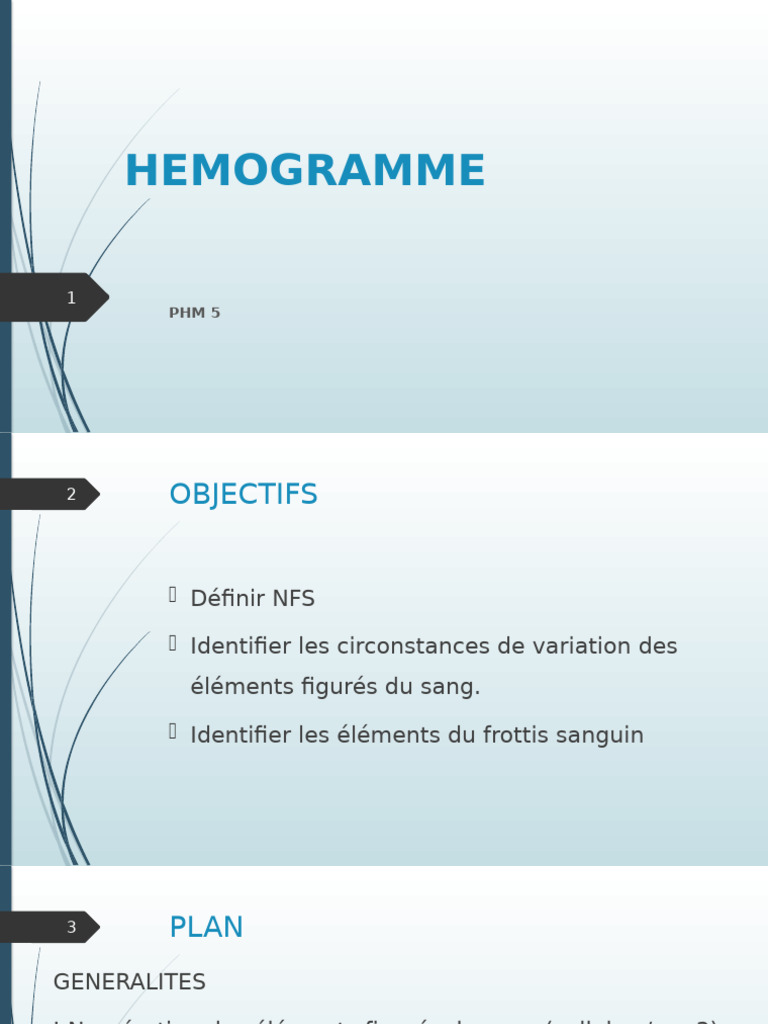 2 Hemogramme | PDF | Anatomie | Sang